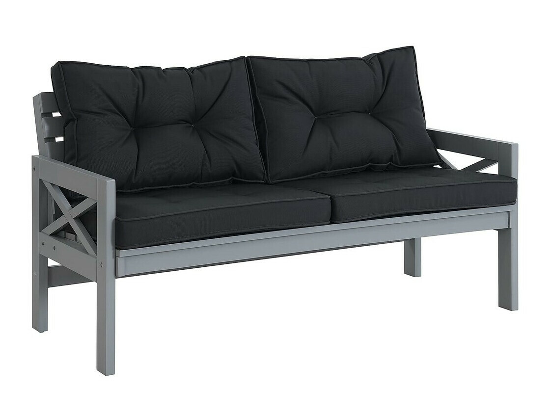 Градински диван Chicago 1876 (Сив) - Градински мебели | Mebeli.bg