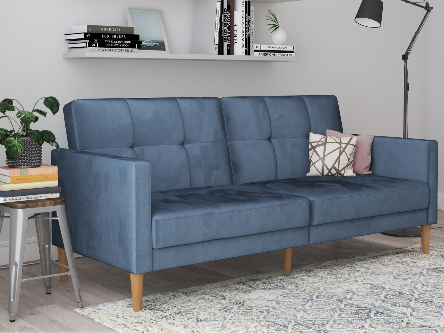 Разтегателен диван Denton 1178 (Син) - Мебели за хол | Mebeli.bg